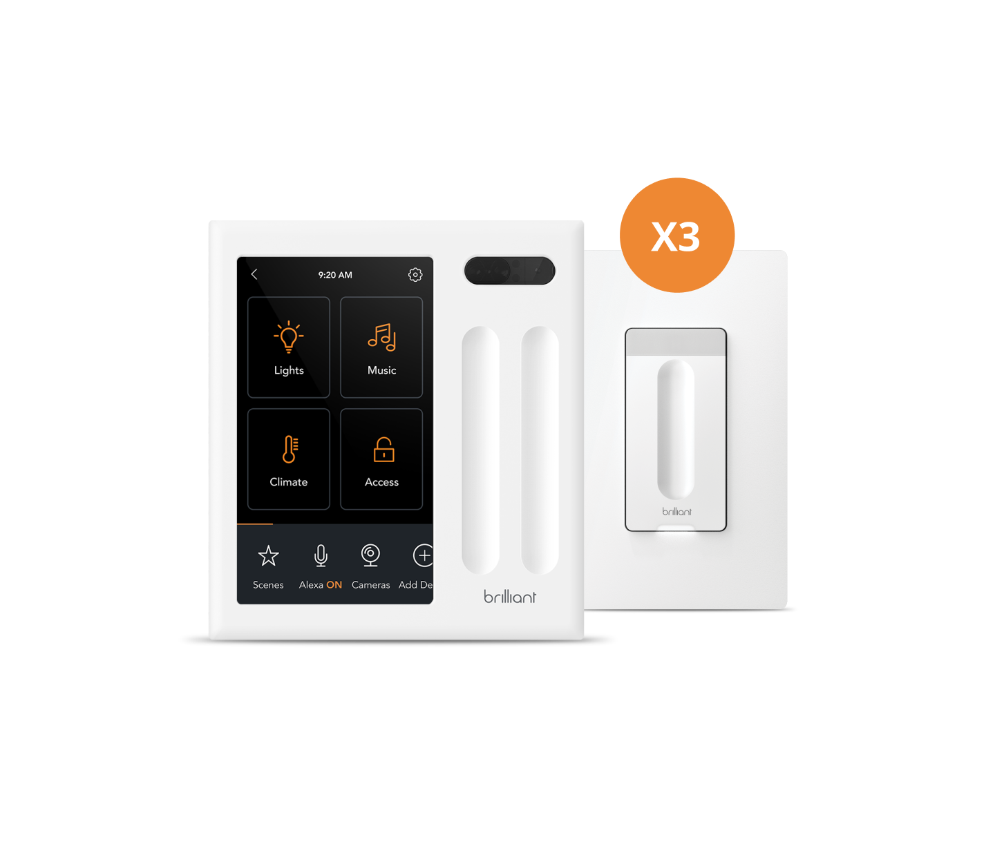 Brilliant 2-Switch Control + 3 Dimmer Switches | Brilliant Smart Home ...
